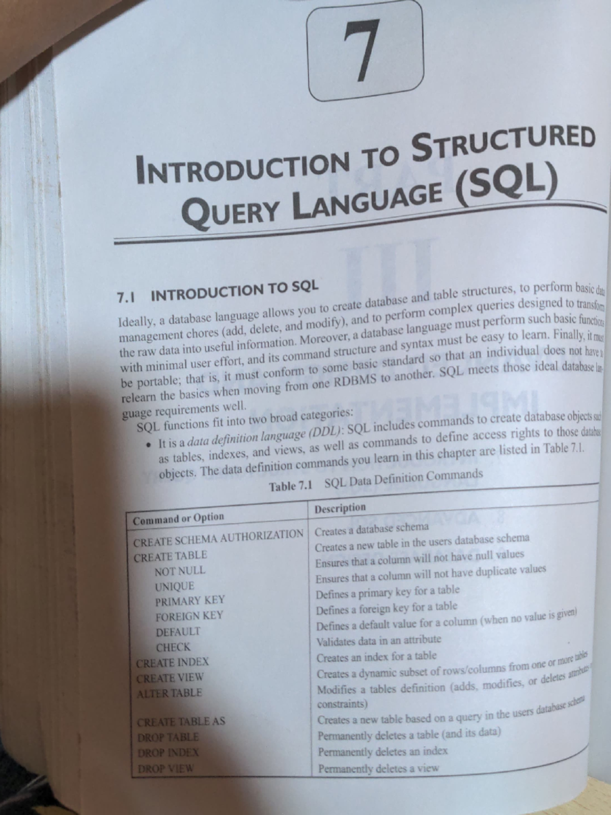 Sql - Book about basic SQL query........ - 7 ####### INTRODUCTIONIT ...