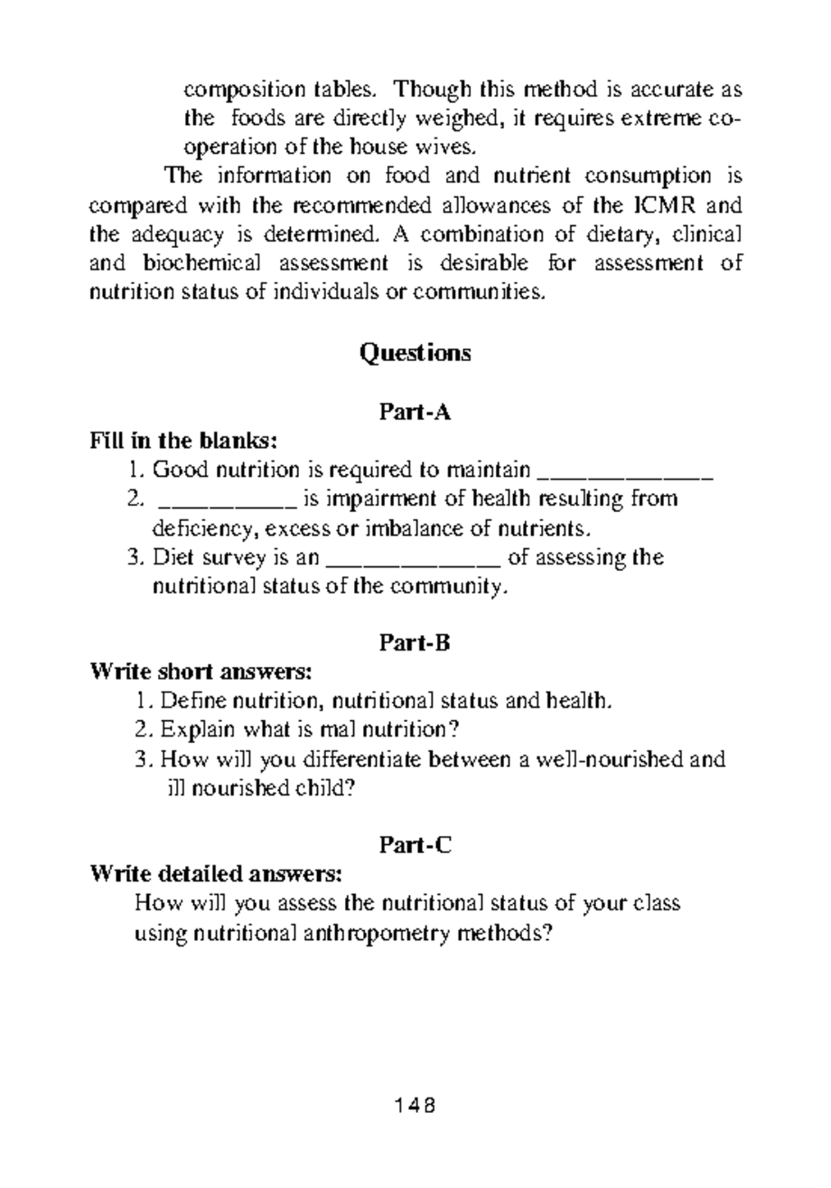 Nutrition and Dietetics 16 - composition tables. Though this method is ...