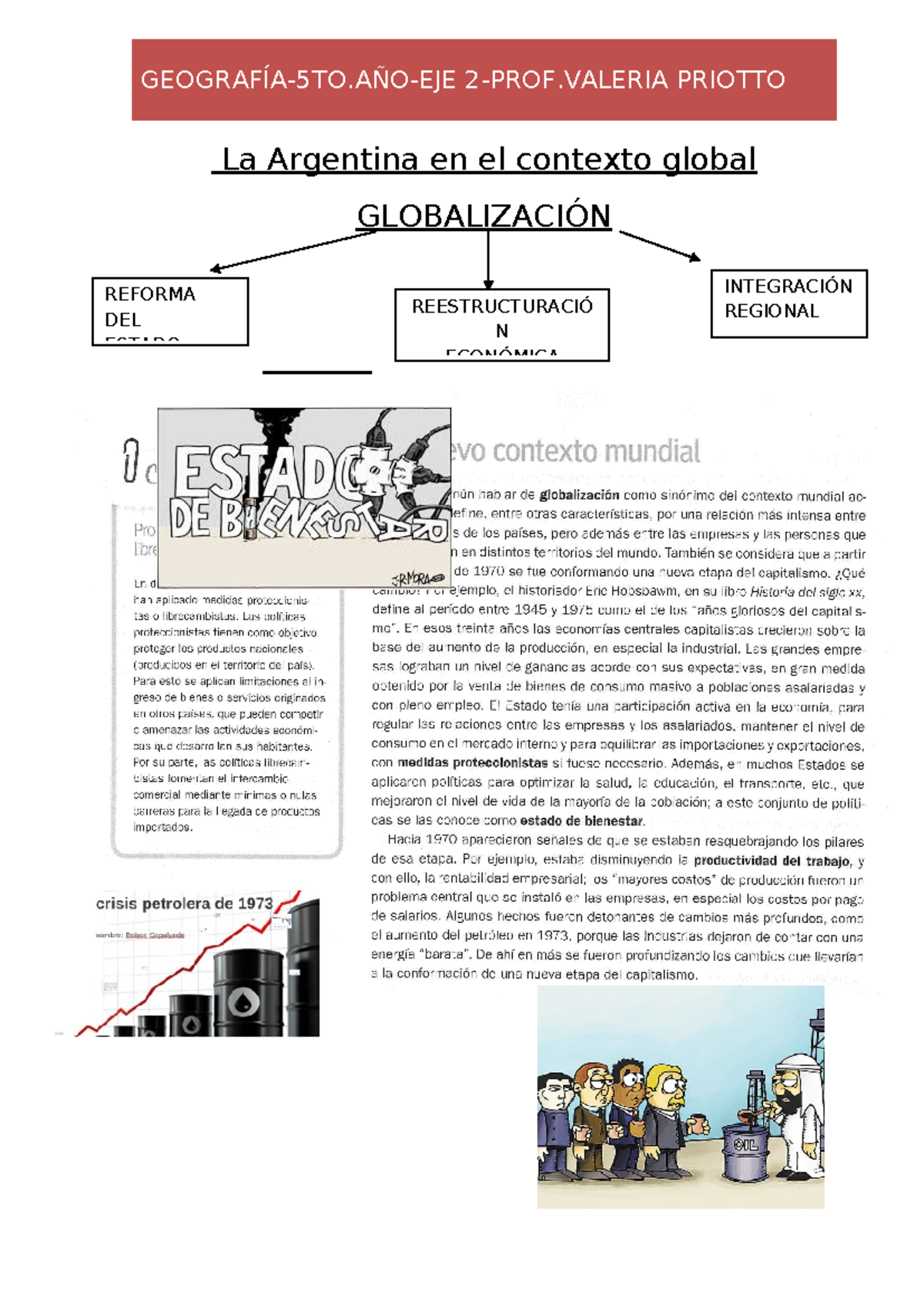Eje 2 La Argentina en el contexto global 2022 - La Argentina en el ...