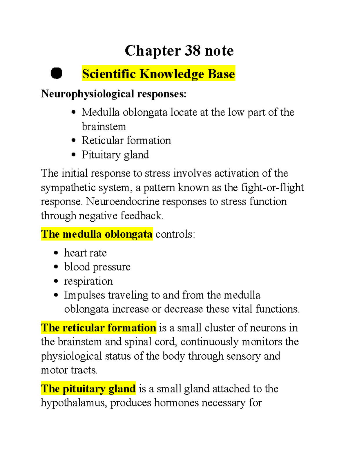 Chapter 38 note - Lecture notes 38 - Chapter 38 note Scientific ...