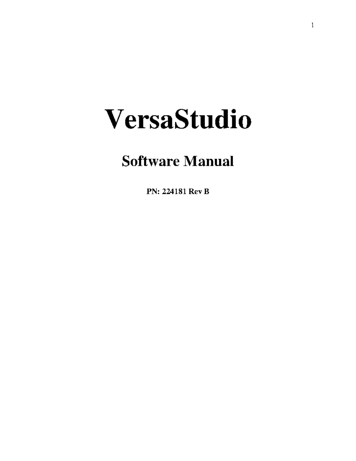 Versa Studio Manual - VersaStudio Software Manual PN: 224181 Rev B ...