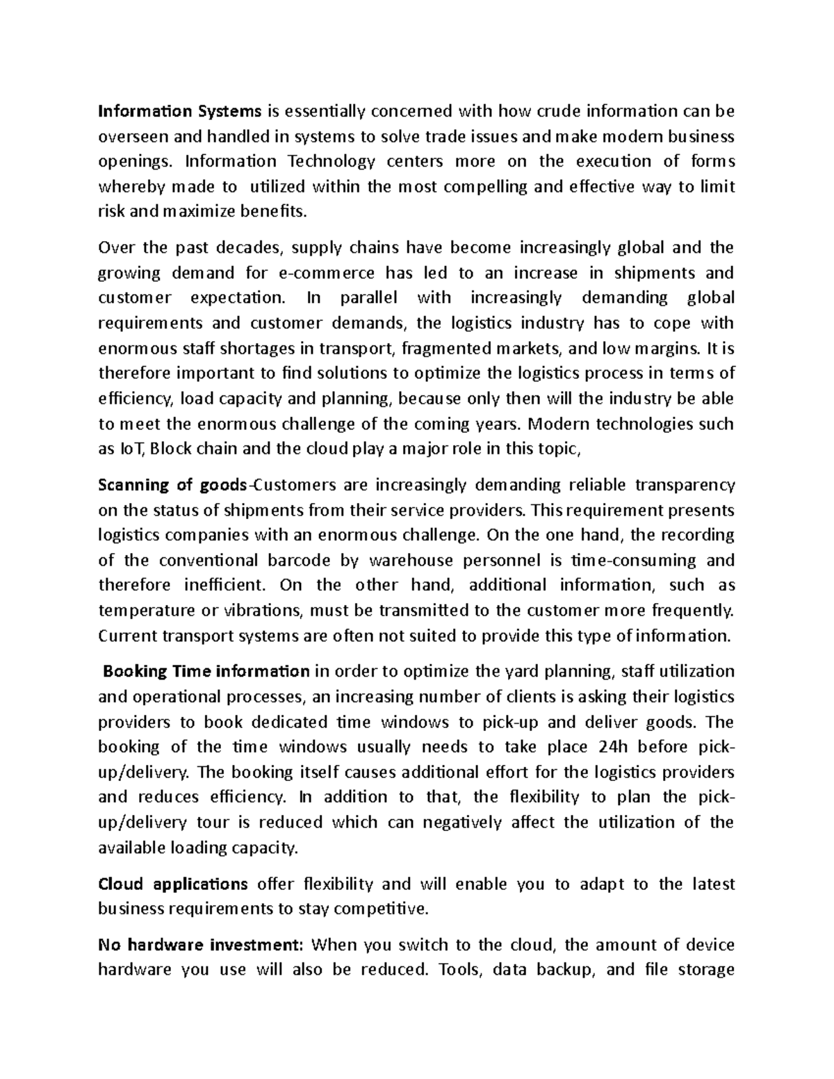 Info Sys notes 8 - What is information systems - BS Accountancy - MU ...