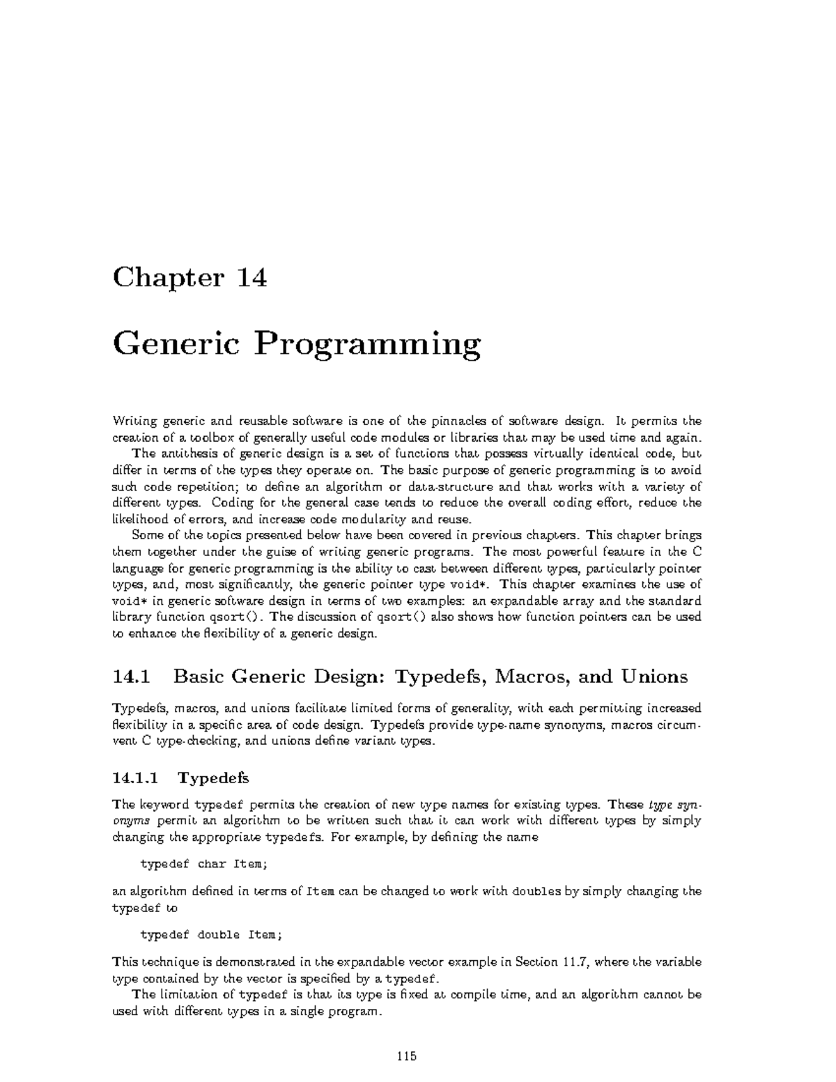 Advancement of C programming 13 - Chapter 14 Generic Programming ...