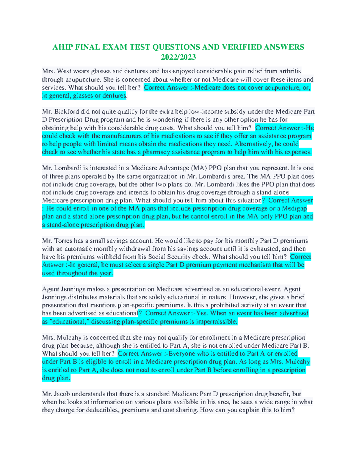 Ahip 2023 Answers 2023 Calendar
