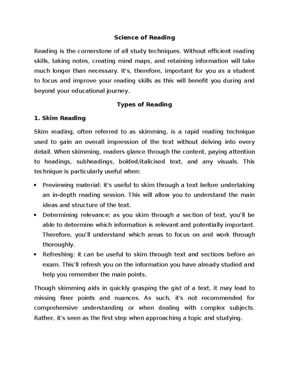 Science of Reading - Science of Reading Reading is the cornerstone of ...