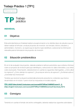 Formulacion y evaluacion de proyectos - Siglo 21 - Studocu