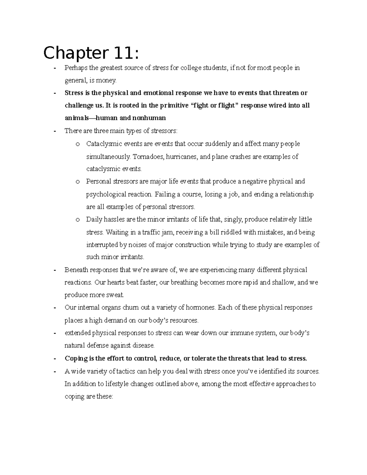 Textbook Notes - mmm - Chapter 11: Perhaps the greatest source of ...