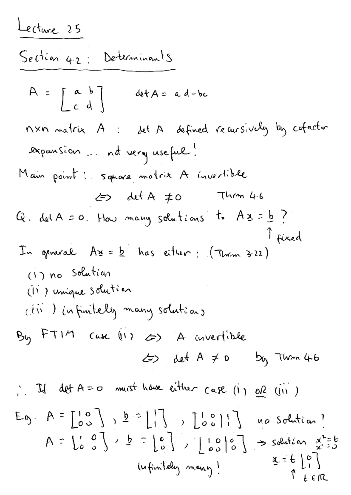 Lecture 25 - notes - MATH08057 - Studocu