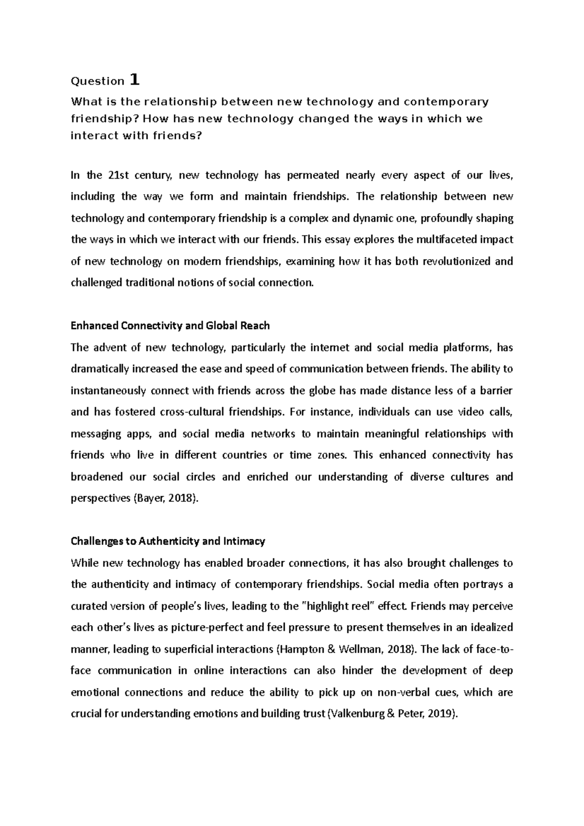 Assignment 3 exam Stu - Question 1 What is the relationship between new ...