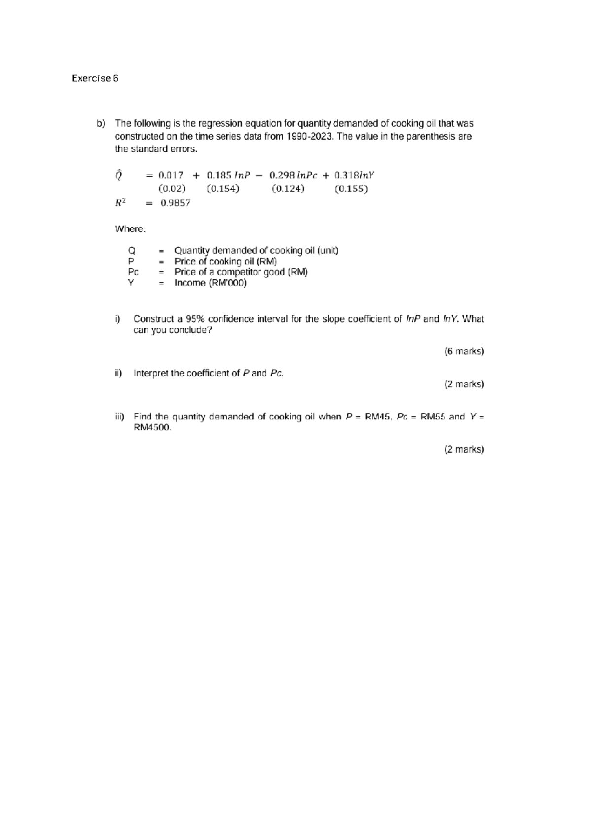 Exercise 6 - annanannnann - Statistical Methods - Exercise - Studocu