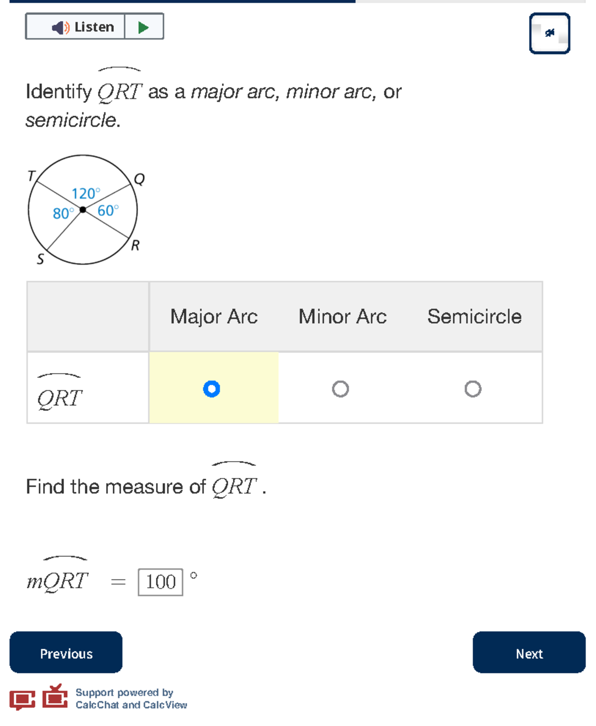 Assignment Player - Previous Next Support powered by CalcChat and ...