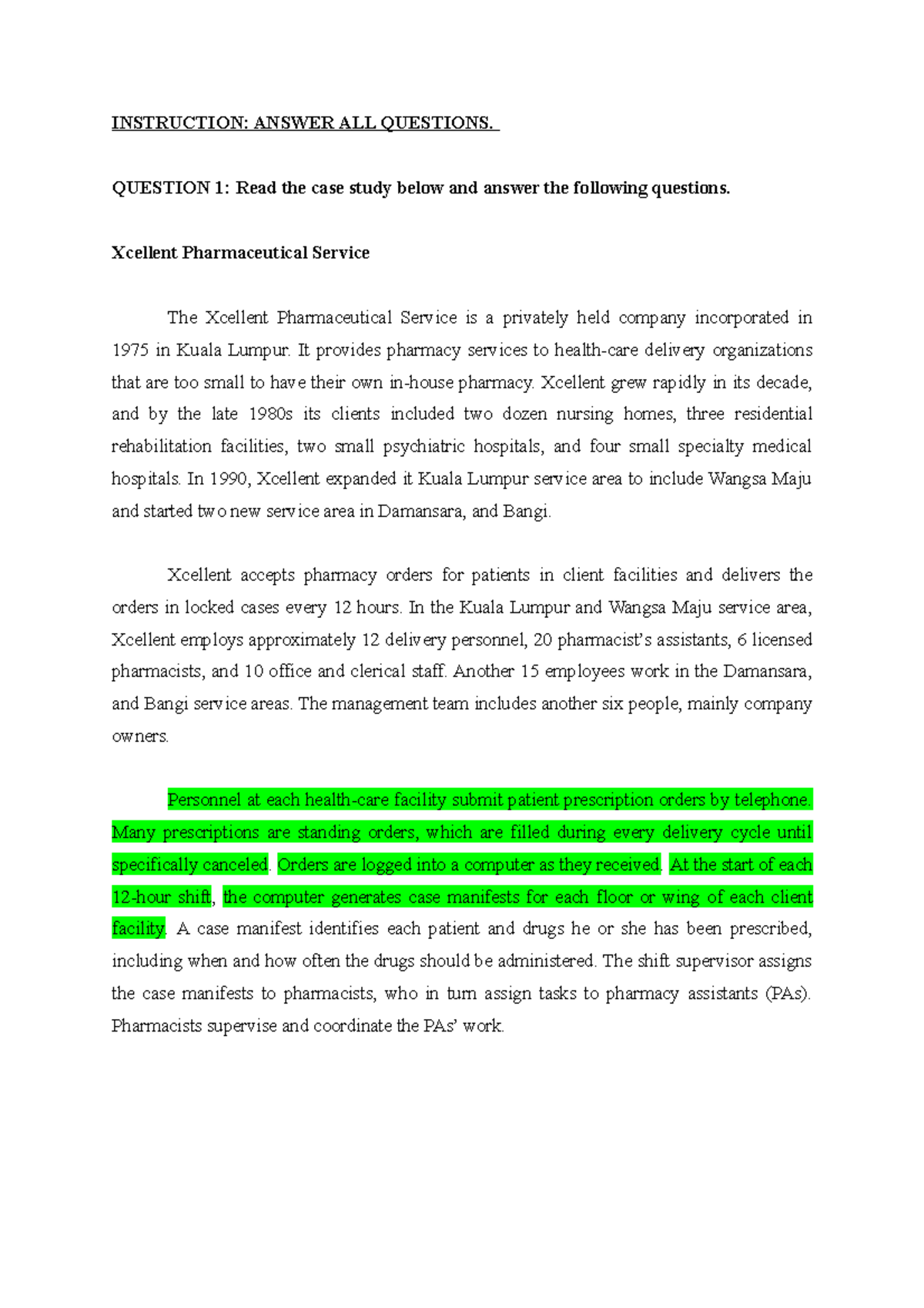 Assignment Pair Object Oriented Programming Instruction Answer All Questions Question 1