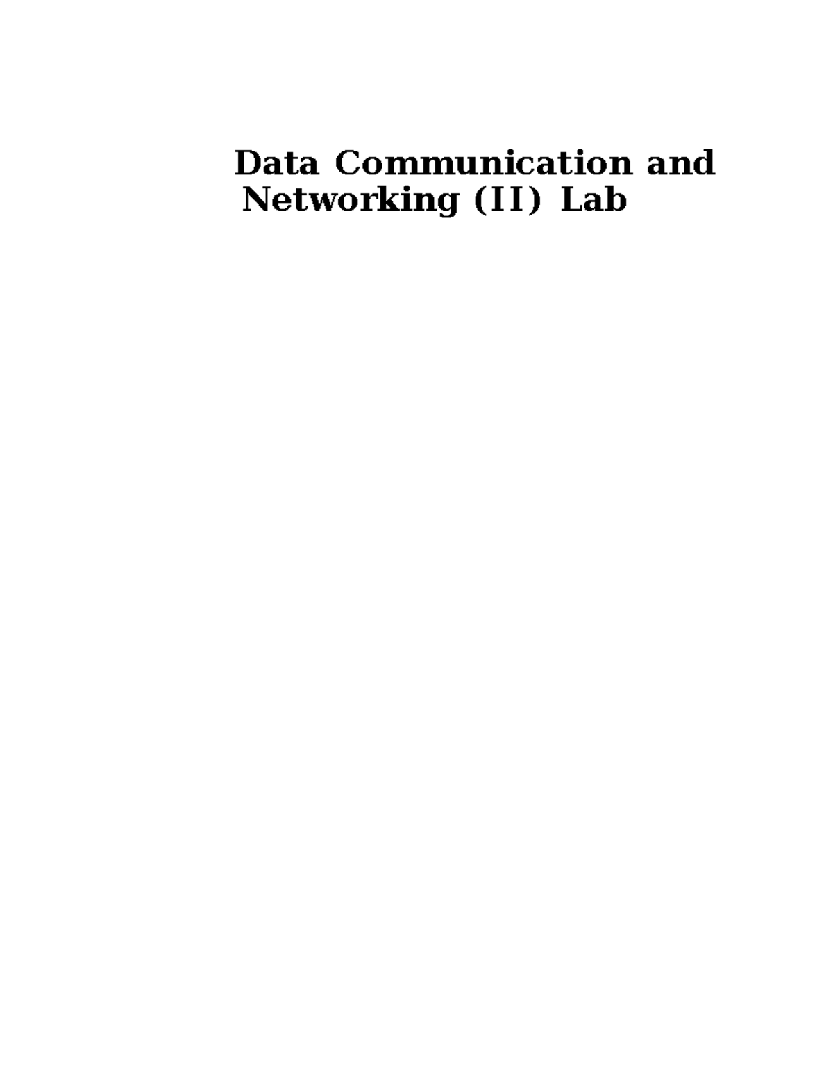 Data Communication and networking II Lab Manual Data Communication data-communication-and-networking-ii-lab-manual-data-communication