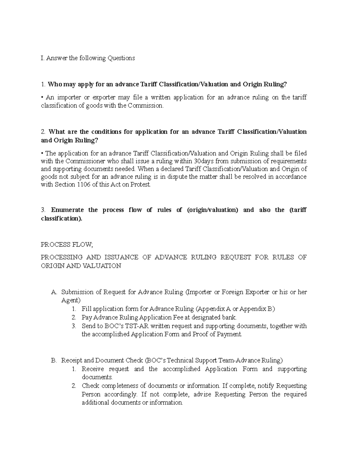 Learning Task 1 cm106 - Notes - I. Answer the following Questions Who ...