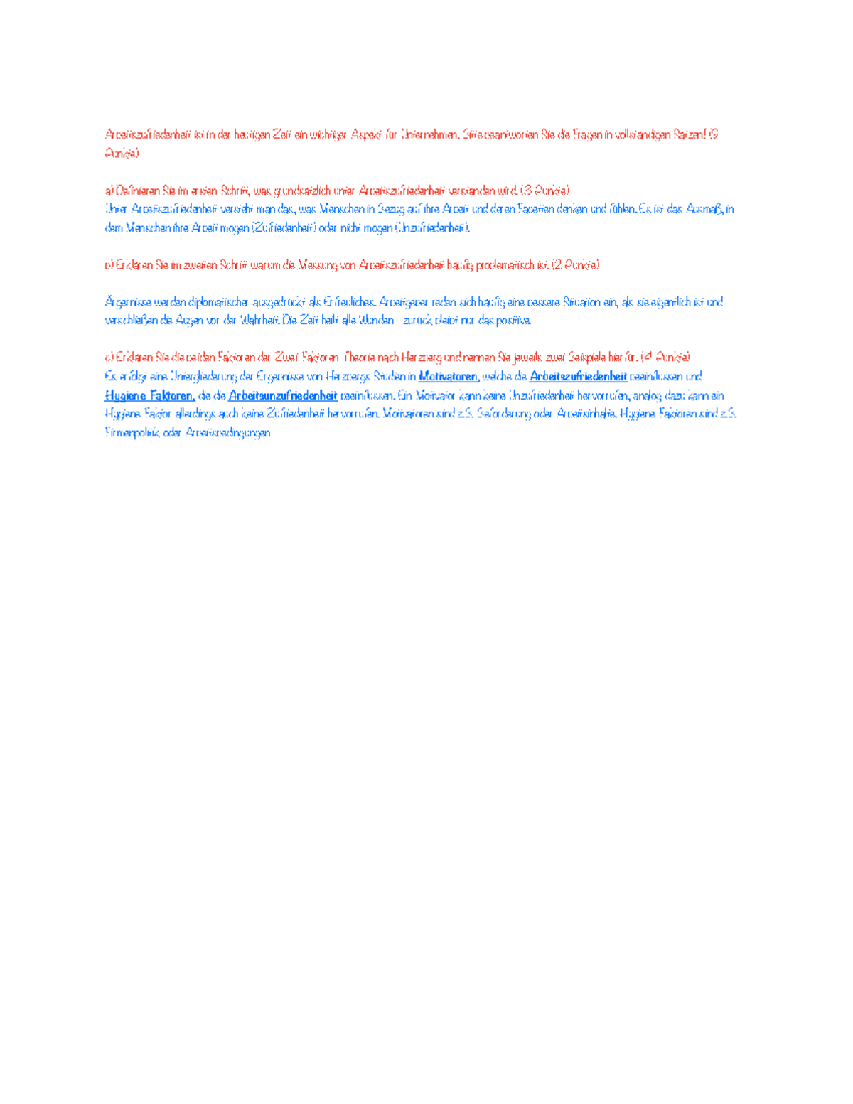 03 Fragen & Antworten Klausurvorbereitung WP - Warning: Error during font loading ...