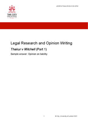Opinion writing Guide - BVS Fraud & Economic Crime A guide to giving ...