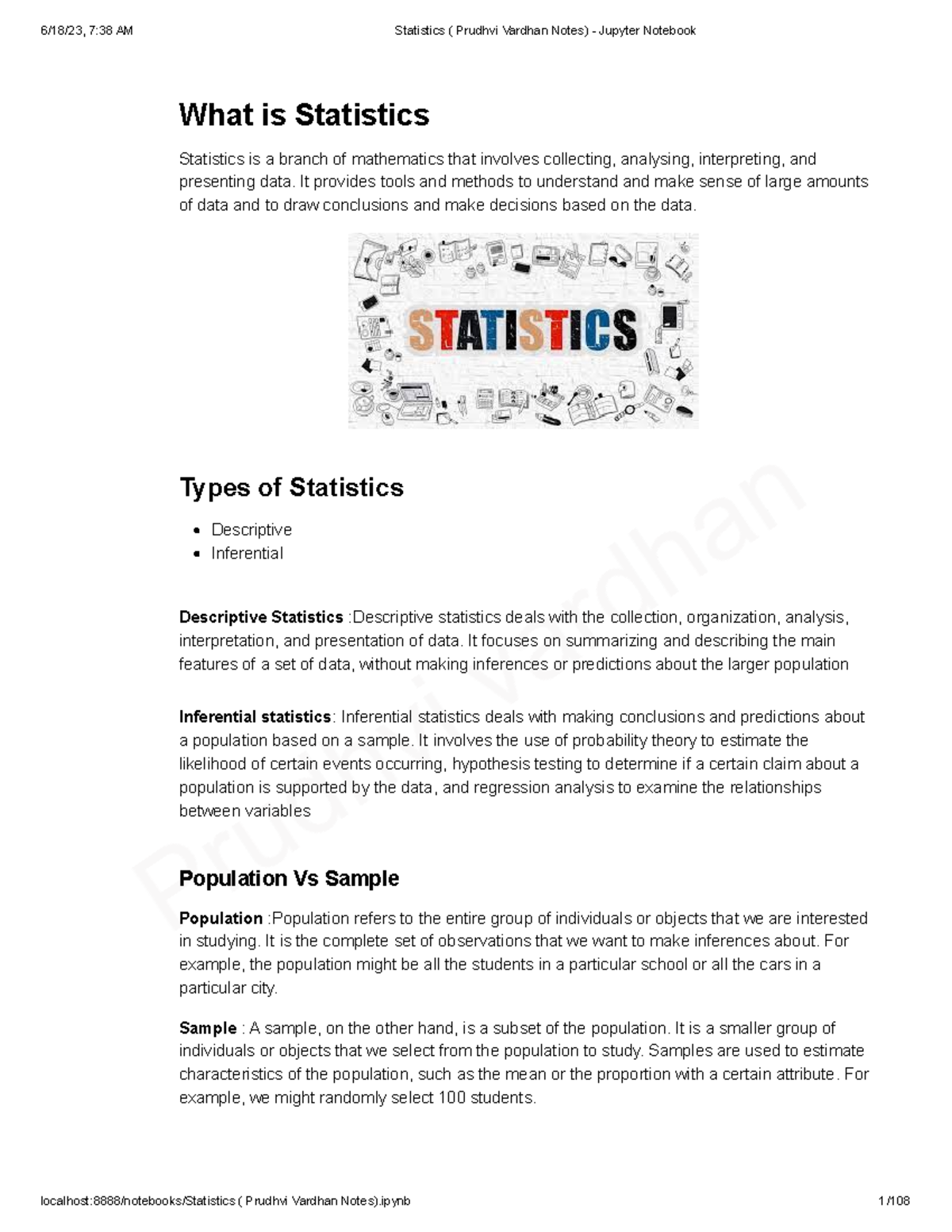 Statistics - What is Statistics Statistics is a branch of mathematics ...