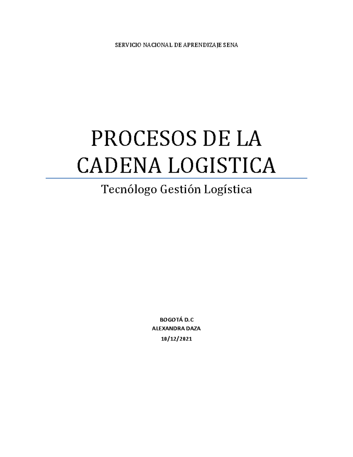 AA5 (1) Procesos DE LA Cadena Logistica Y EL Marco Estrategico ...