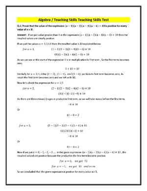 MTS 101 - Notes - MTS 101 – Introductory Mathematics I COURSE ...
