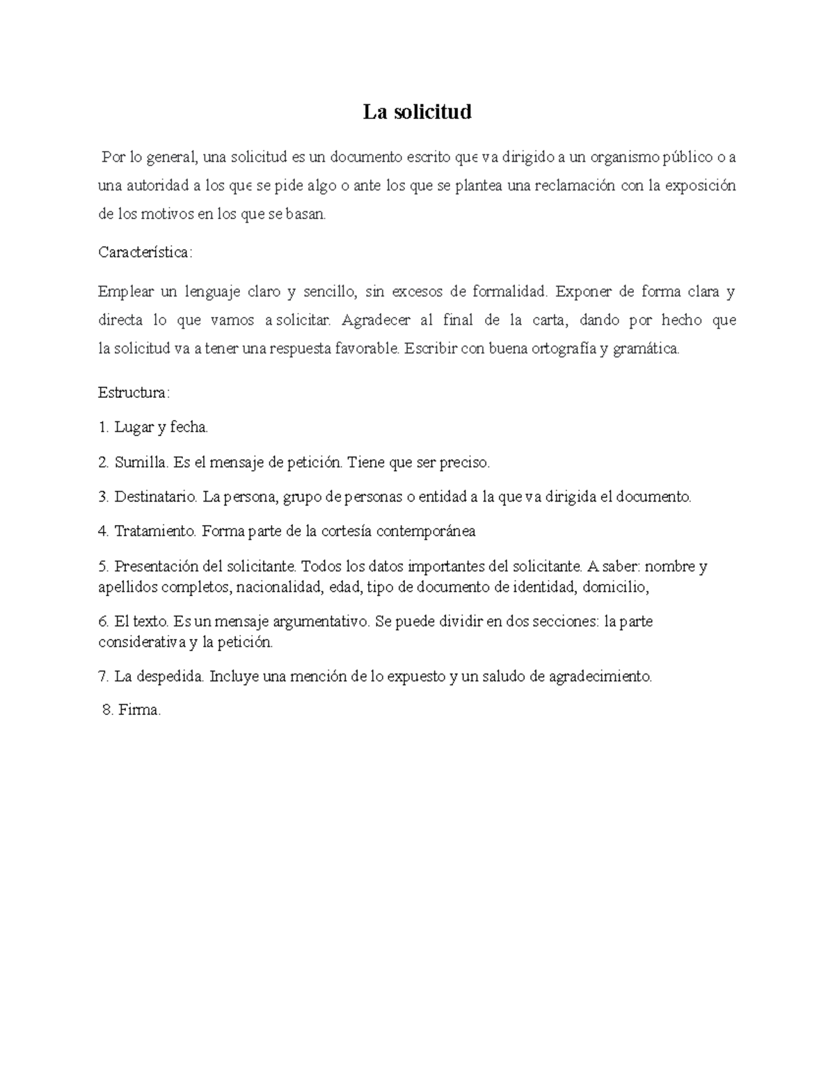 Solicitud Jcazl - La solicitud Por lo general, una solicitud es un ...