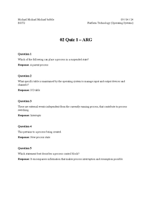 01 Quiz 1 Track and Field -ARG - Jadon Emmrick C. Cidro 08 / 28 / 24 ...