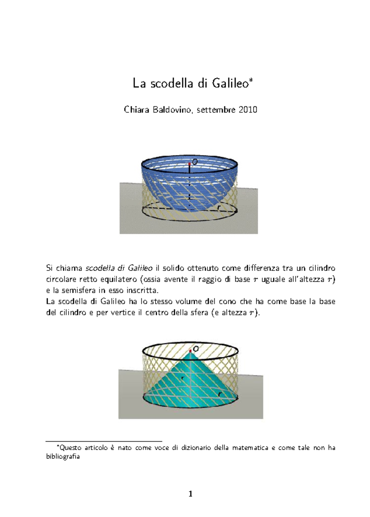 Spiegazione concorso docenti matematica per il calcolo della sfera ...