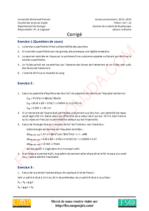 exercice en automatisme - Page 1 Travaux Dirigés 3 : GEMMA Exercice 1 ...