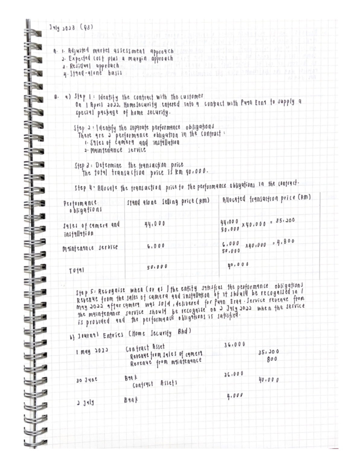 Tutorial 6 - July 2013 (P3) A. 1. Adjusted market assessment approach 2 ...