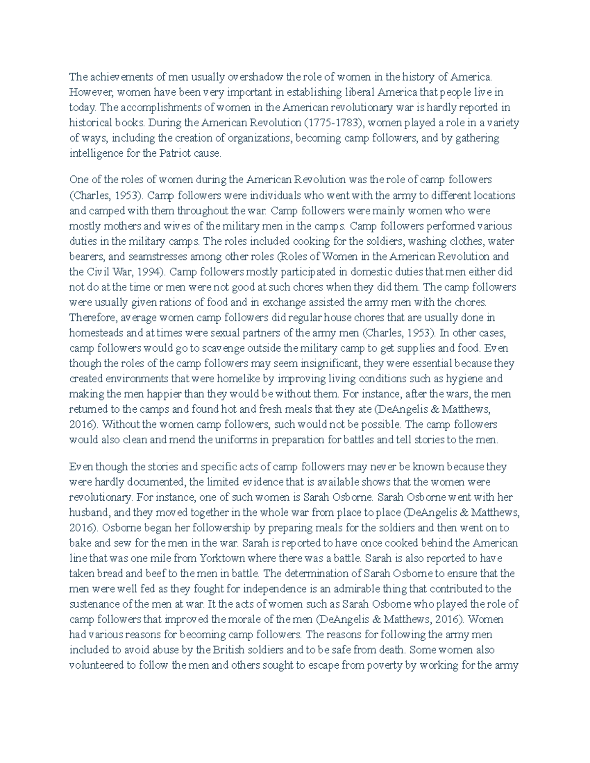 Role of women in the american revolutionary war - The achievements of ...