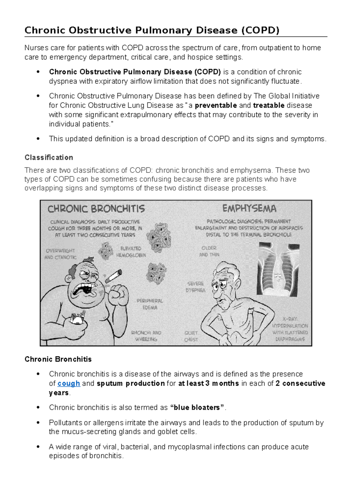 NCM 118 LEC - L&M - Chronic Obstructive Pulmonary Disease (COPD) Nurses ...