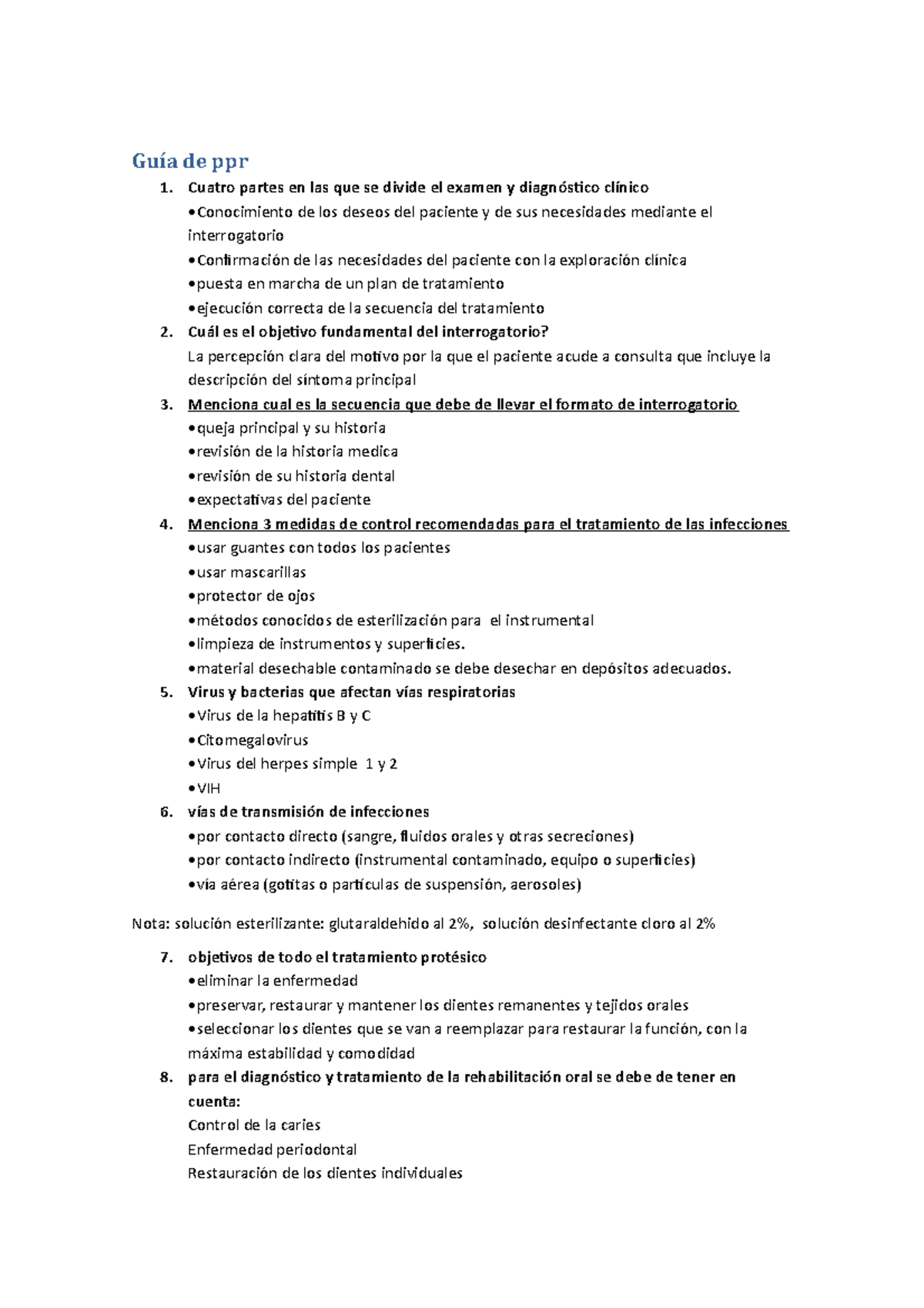 Guia para Protesis Parcial Removible - Guía de ppr 1. Cuatro partes en ...