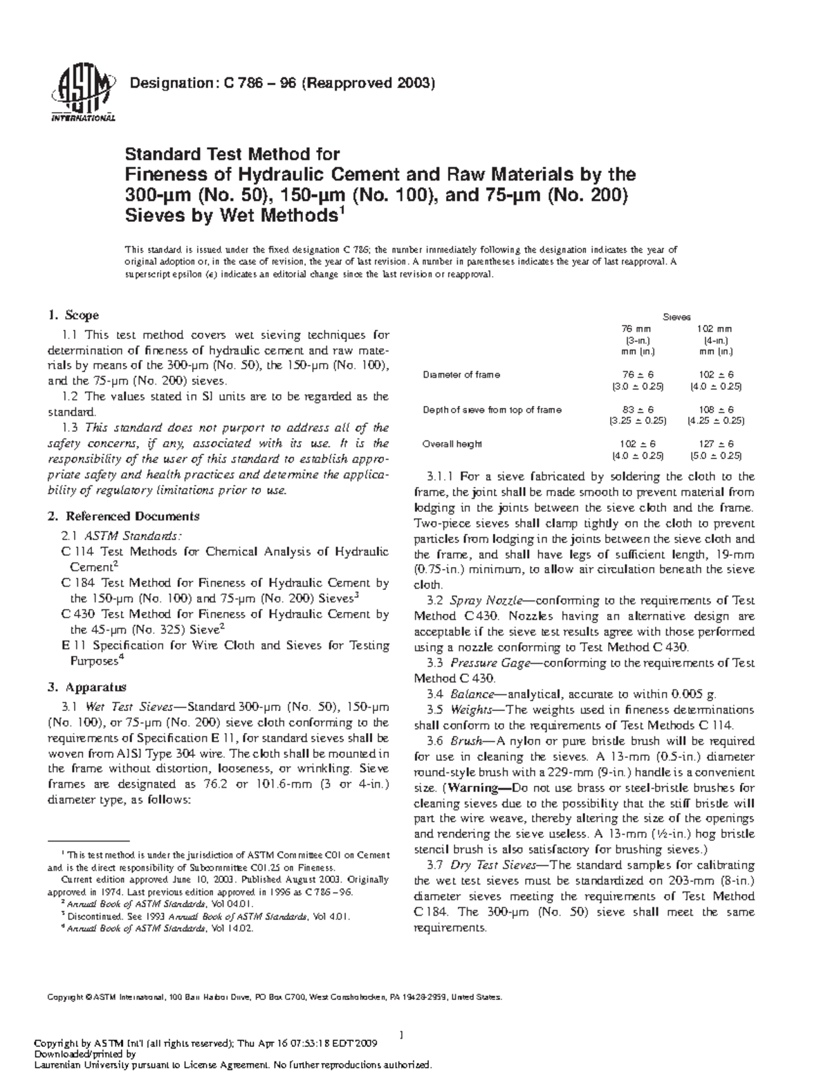 C786 - Designation: C 786 – 96 (Reapproved 2003) Standard Test Method ...