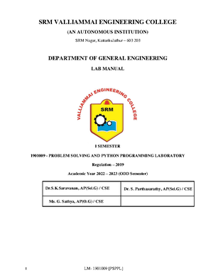 DAA ELAB - lab answer for students - DAA SEARCHING LVL- Vinoth's Model ...