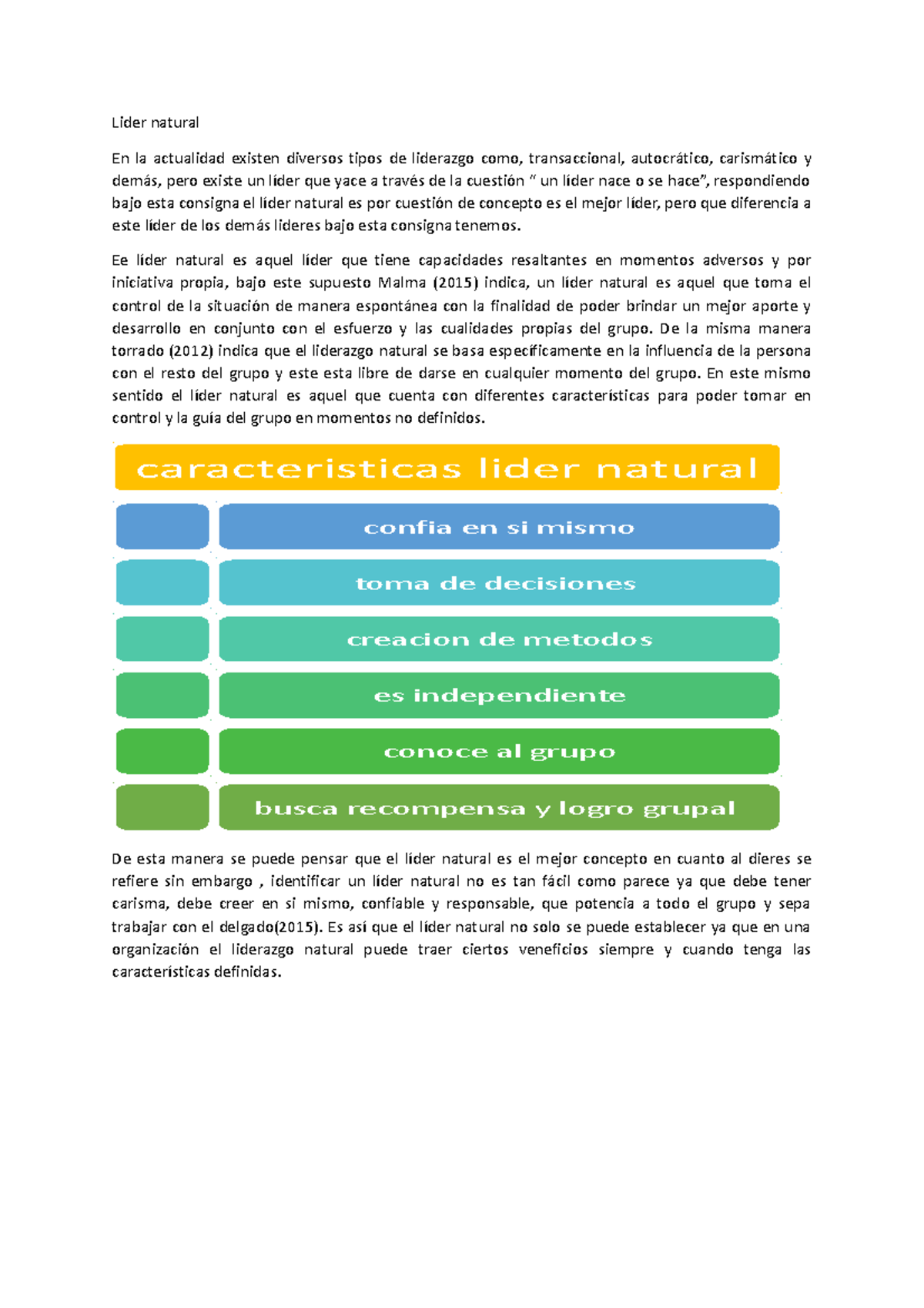 Lider natural - Lider natural En la actualidad existen diversos tipos ...