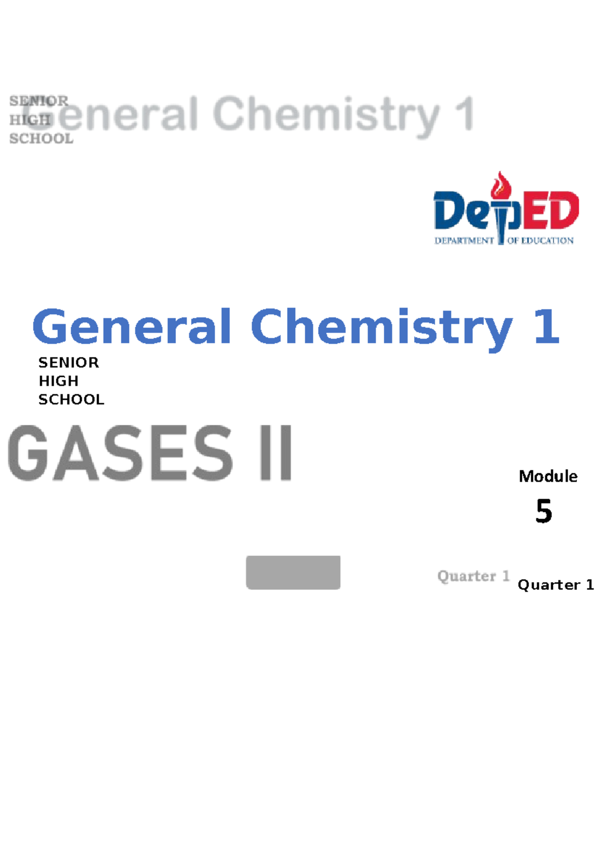 Chem1-Q1-W6-Module-5 Gases II - General Chemistry 1 SENIOR HIGH SCHOOL ...