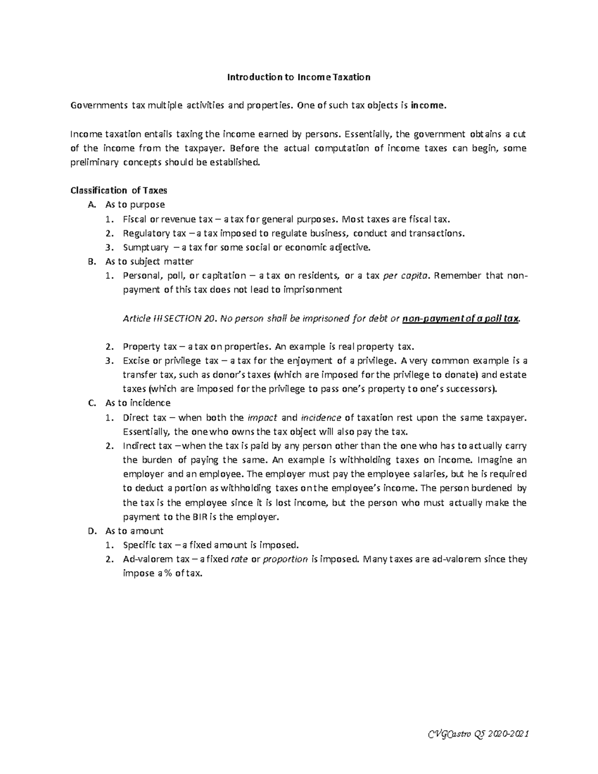 Introduction to Income Taxation - Introduction to Income Taxation ...