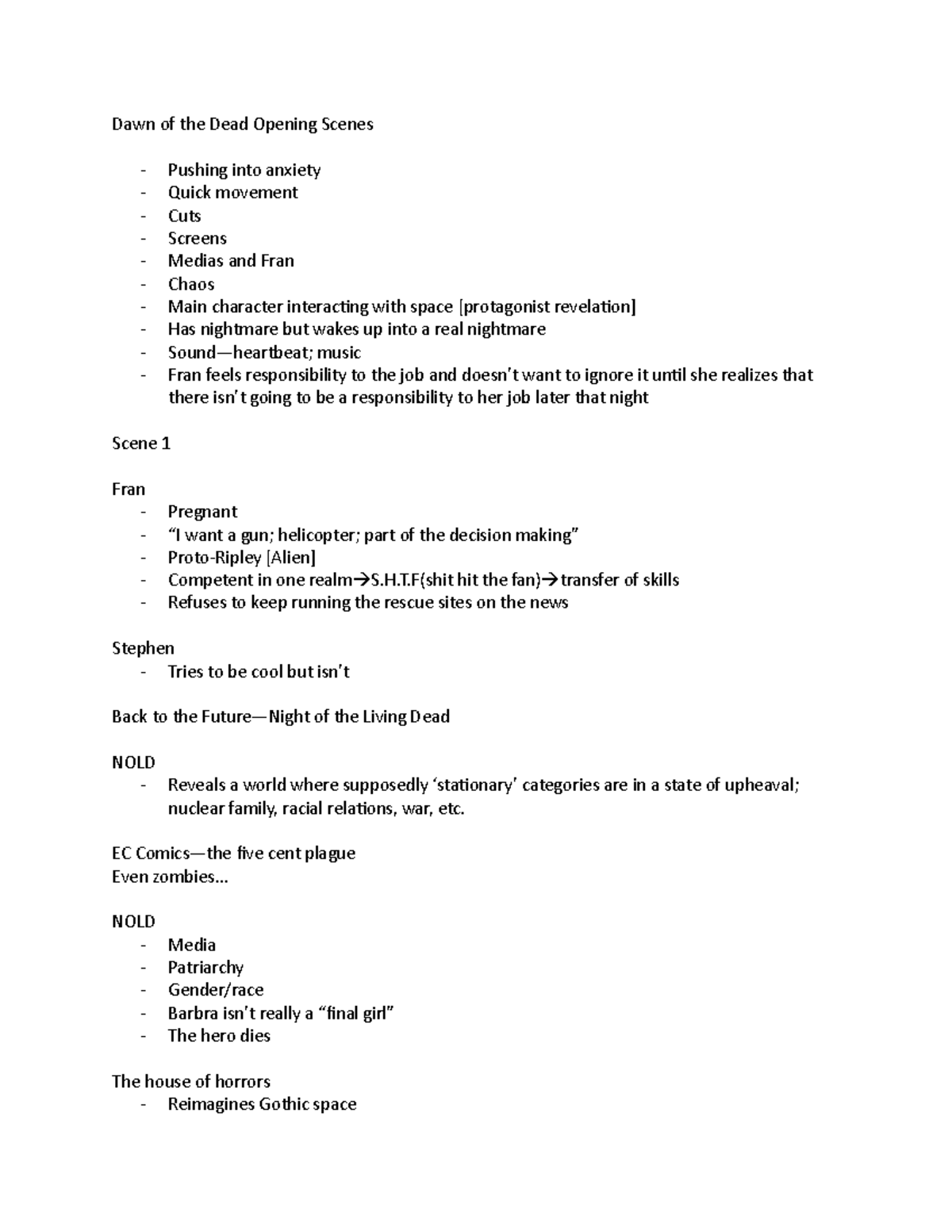 Zombies Oct 11 2021 - This information will be used from notes and what ...