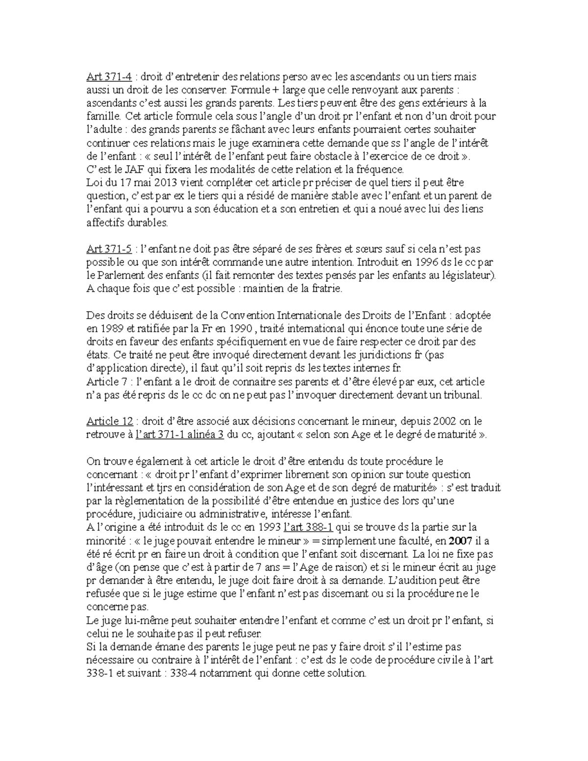 12 - Partie du cours - Warning: TT: undefined function: 32 Art 371-4 ...