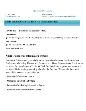 BBA Syllabubs - Institute of Management Sciences University of Lucknow National Education Policy ...