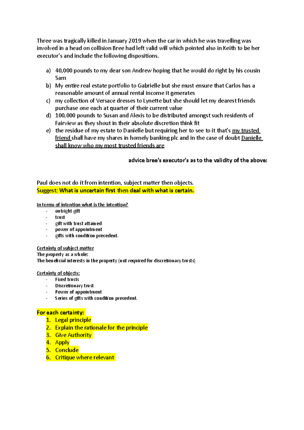 Revision podcasts 3 Certainties - 456Z0016 - MMU - Studocu