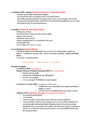 S v Makwanyane 1995 - Landmark case in Constitutional law - IN THE ...