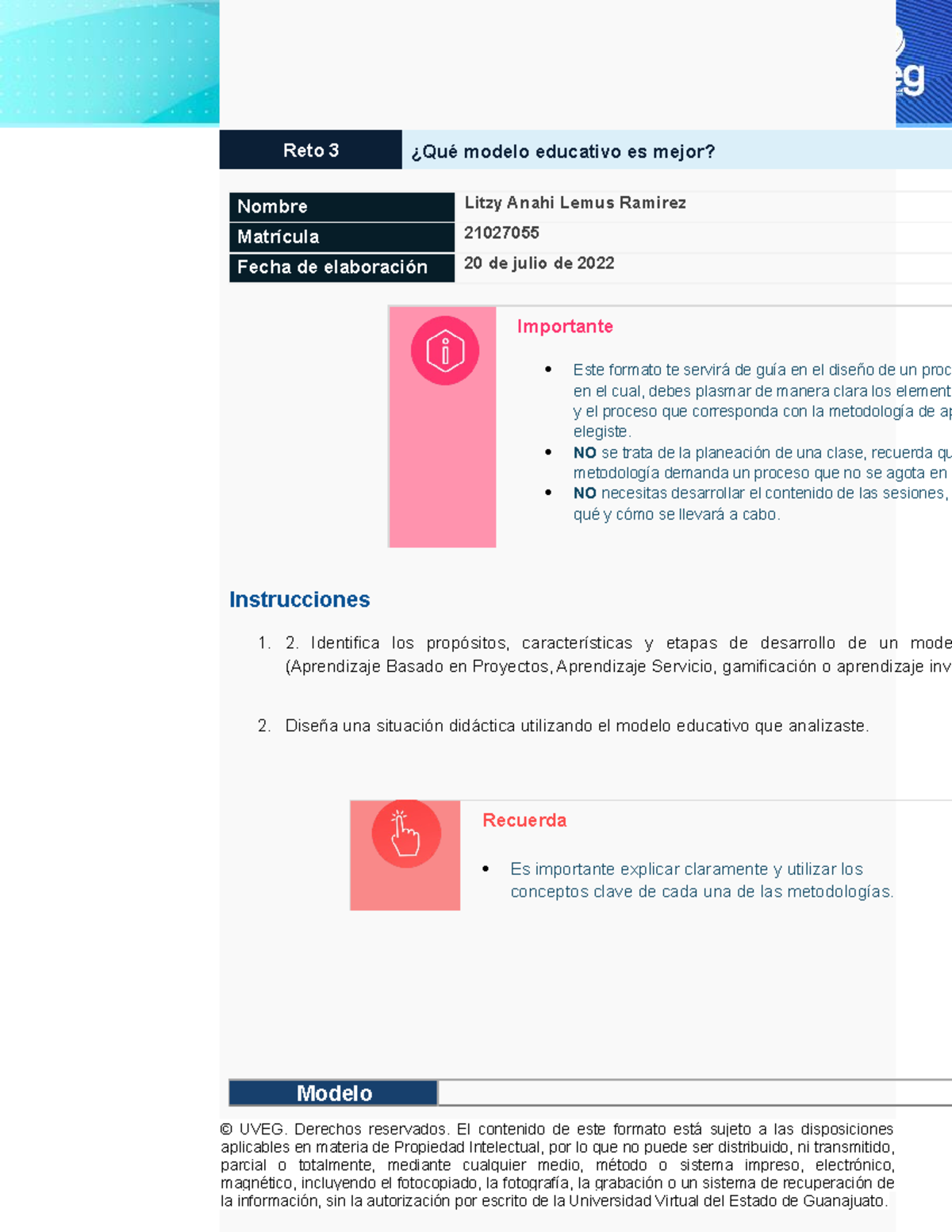 Instrucciones R3 terminado - Reto 3 ¿Qué modelo educativo es mejor ...