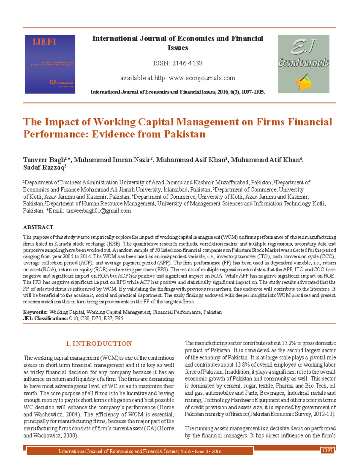 Journal 1 - Mereview jurnal - International Journal of Economics and ...