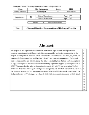 Chem 19b Prelab 19 template - General Chemistry laboratory, Chem 19 ...