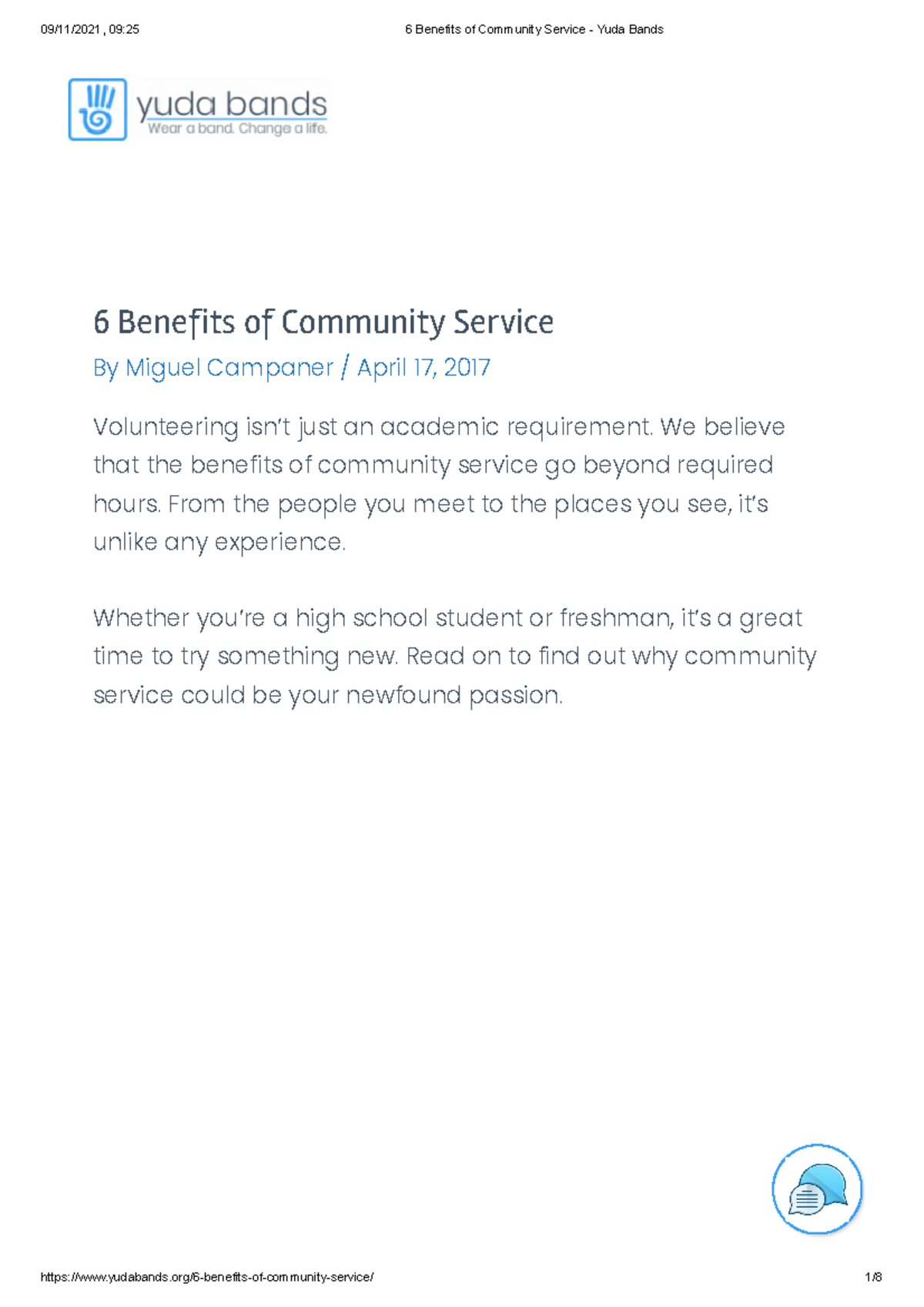 6 Benefits of Community Service - Yuda Bands - 6 Benefits of Community ...