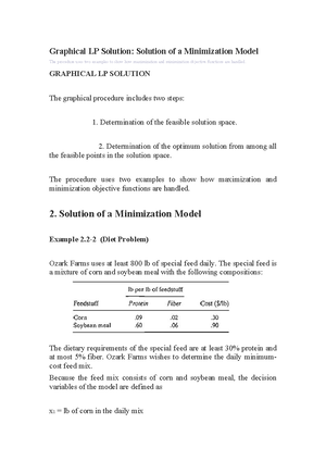 LP Model IN Equation FORM - Resource Management Techniques - Studocu