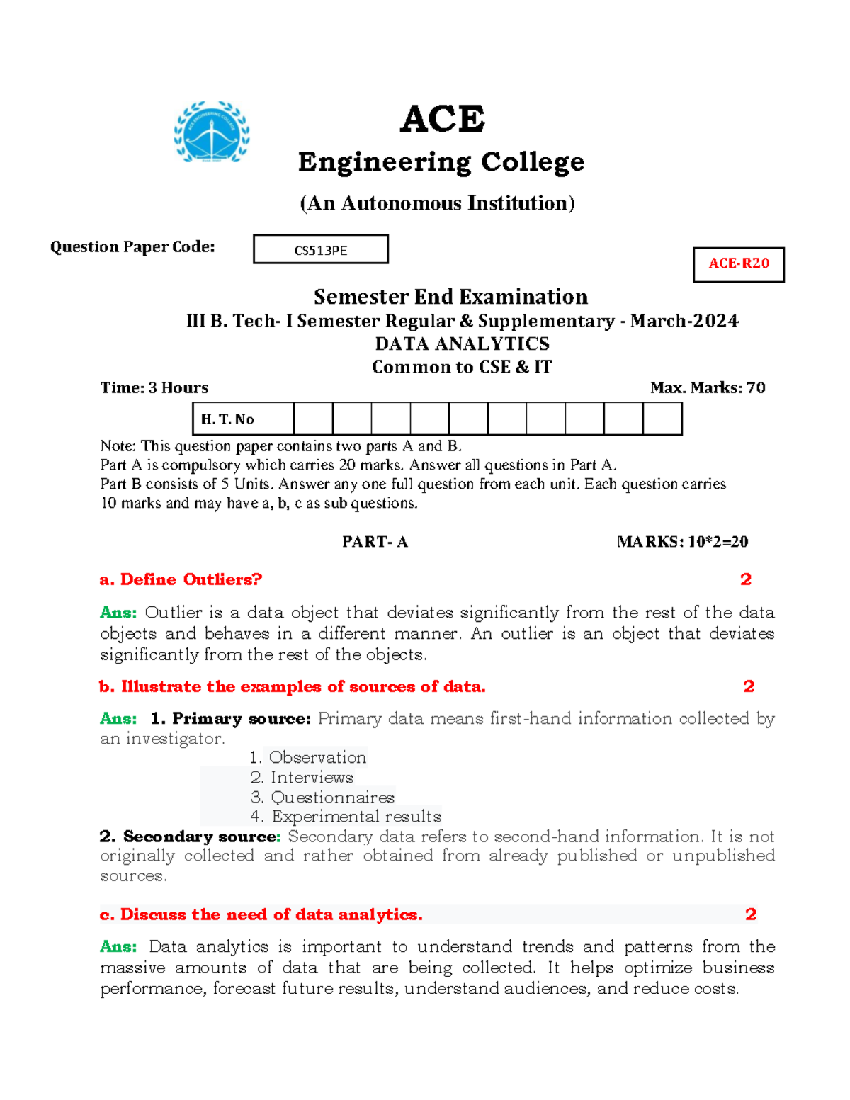 Data Analytics Key Feb 2024 - ACE Engineering College (An Autonomous ...