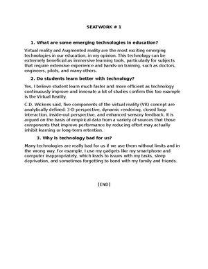Application and Emerging Technologies Lecture Notes - CC106 ...