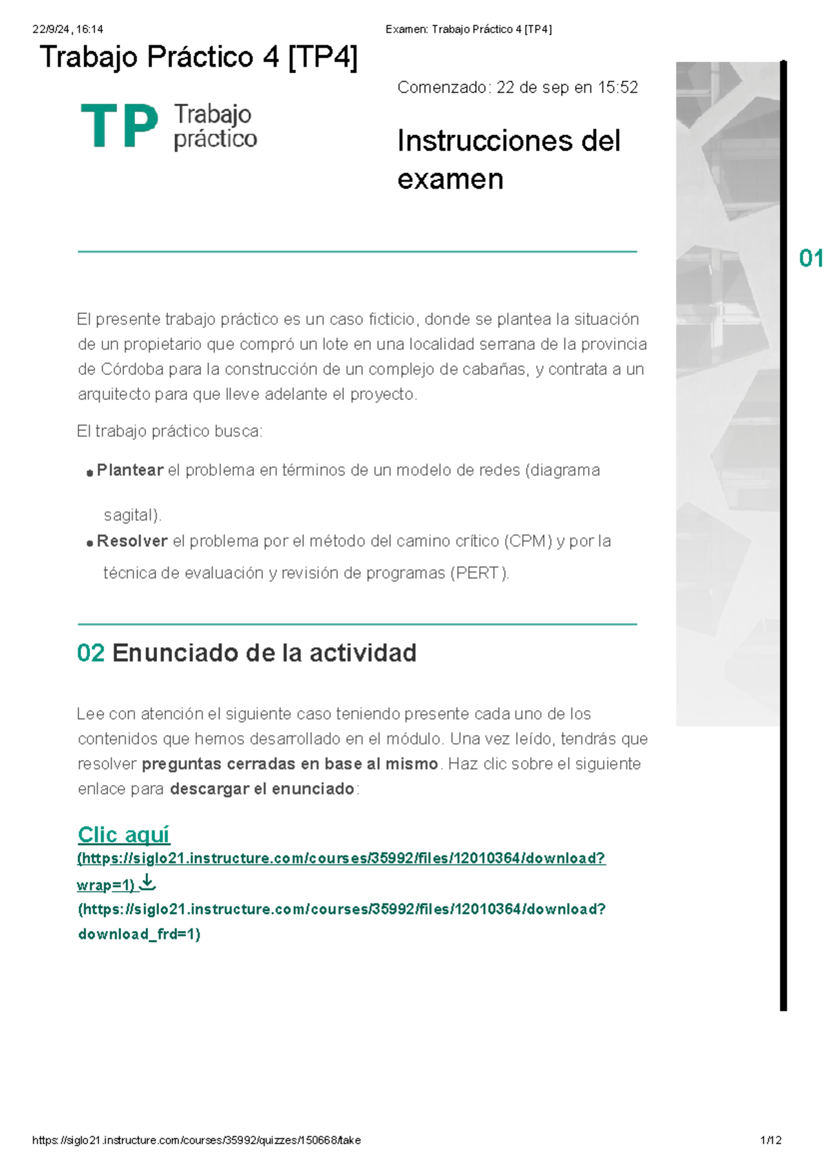 TP4 95% Investigación Operativa - Trabajo Práctico 4 [TP4] Comenzado: 22 de sep en 15 ...