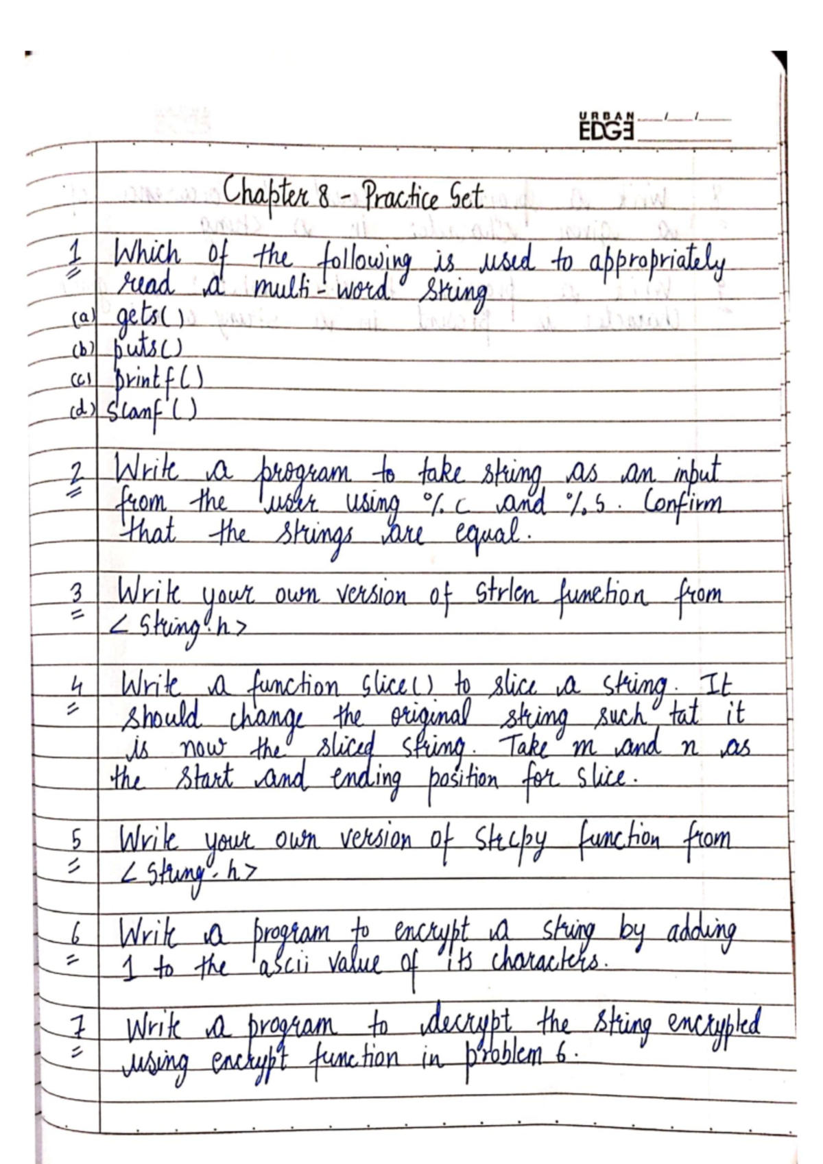 Chapter 8 - Practice set - computer science - Studocu